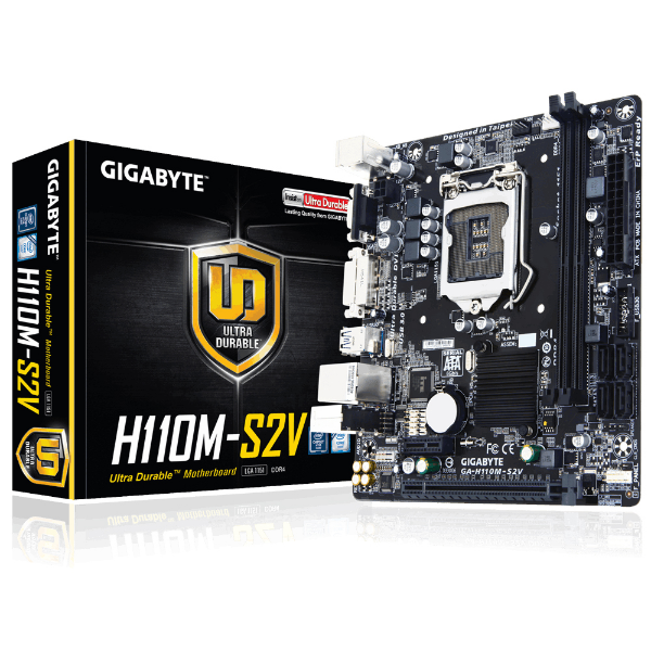 Placa Mãe Gigabyte GA-H110M-S2V, DDR4, LGA1151, Micro ATX
