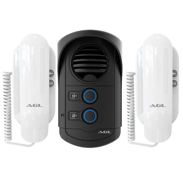 Orteiro Coletivo Agl S-300 02 Pontos Slim C/ Monofone BrancHD Store