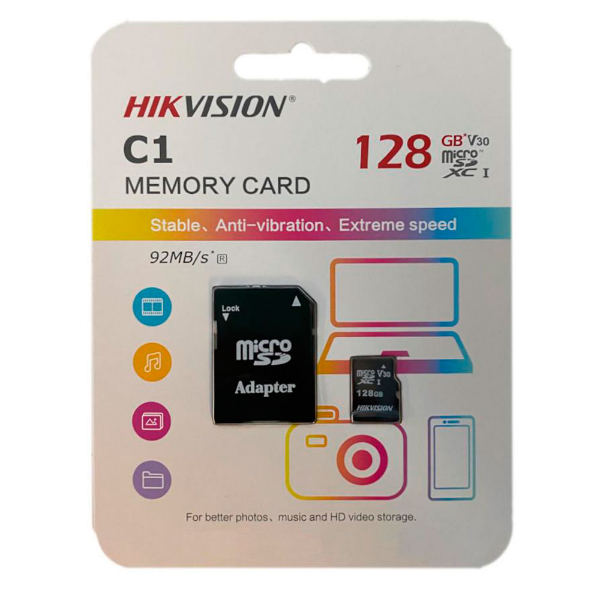 Artao De Memoria Sd Hikvision Class 10uhs-I 128gb Micro+AdaHD Store