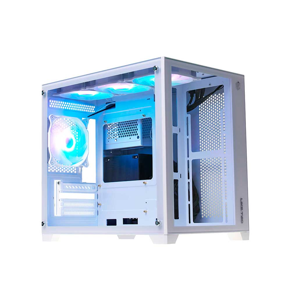 GABINETE GAMER LIKETEC KIRRA SNOW ARGB COM FAN MICRO ATX BRAHD Store
