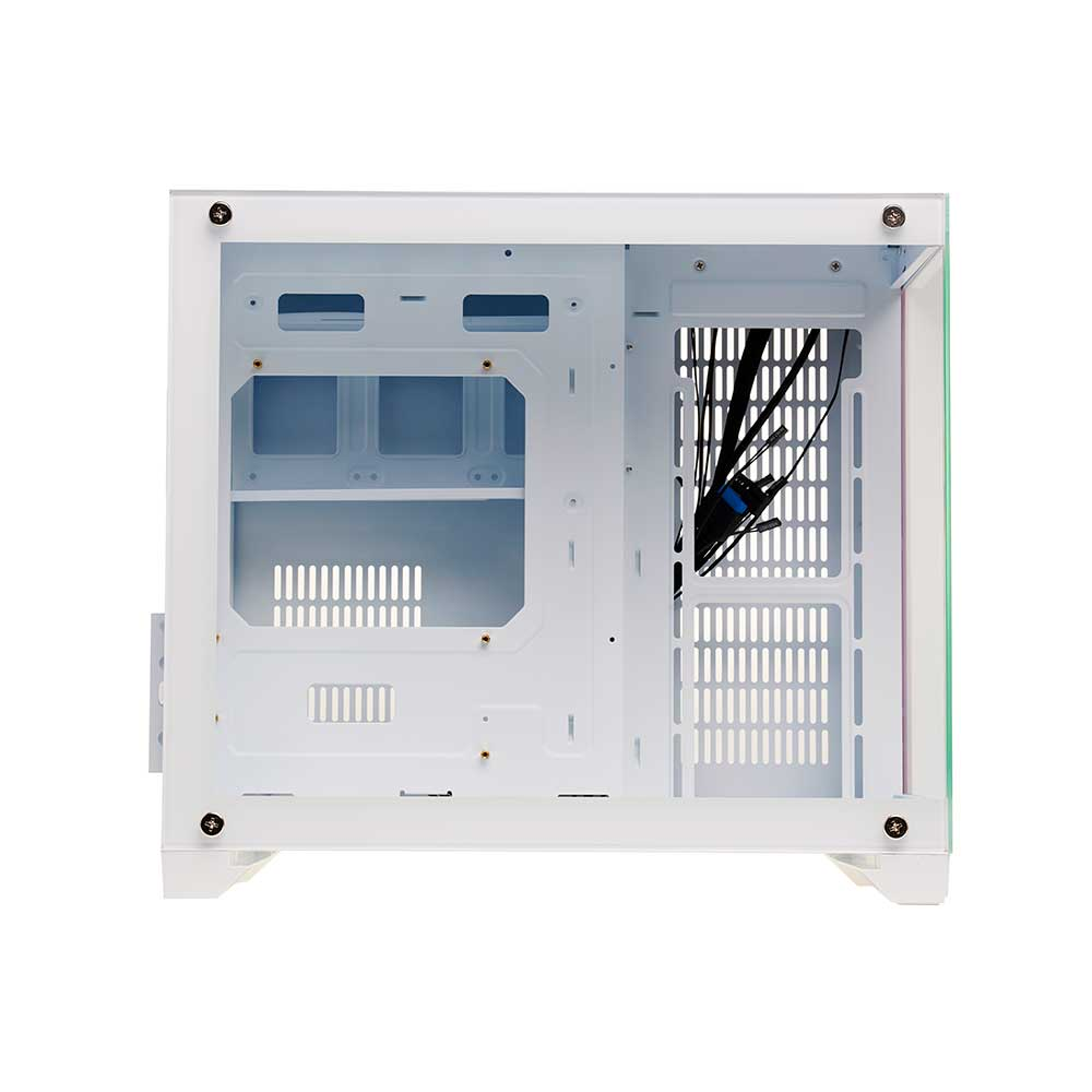 GABINETE GAMER LIKETEC MAD ROCK SNOW ARGB COM FAN MICRO ATX HD Store