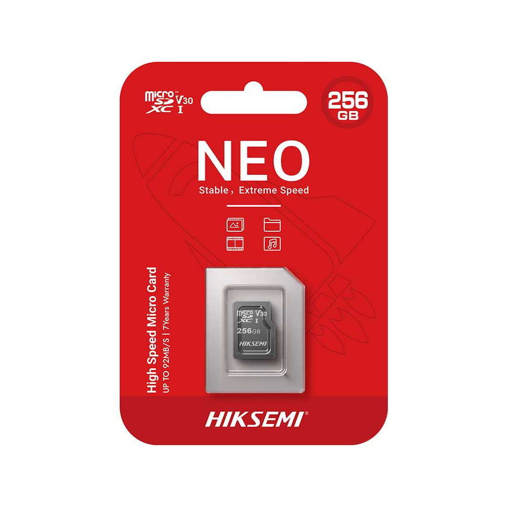 CARTAO DE MEMORIA MICRO SD HIKSEMI CLASS 10UHS-I 256GB - HS-HD Store